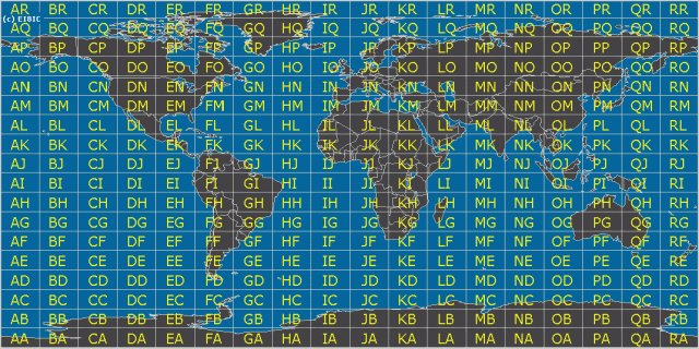 QTH-快速区块定位:Maidenhead Grid Square Locator梅登海德网格 | flameschen