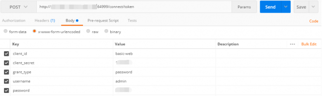 identity server4获取token和userInfo | ids4